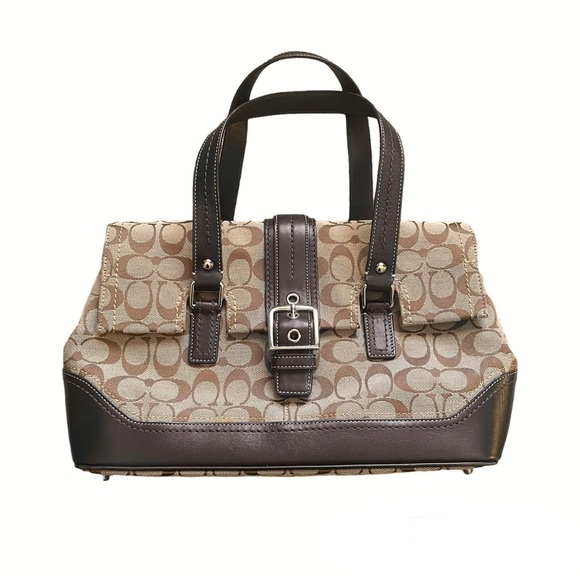 Coach | Bags | Coach Hampton Signature Jacquard Vintage Carryall ...
